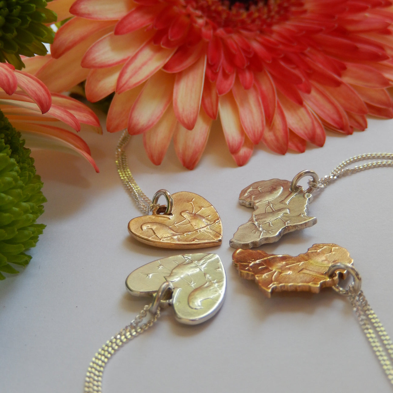 One Cent Heart Necklace (Silver) – OneCent Africa