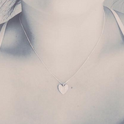 One Cent Heart Necklace (Silver) – OneCent Africa